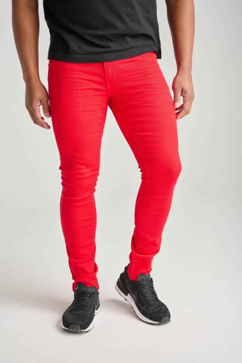 PREMIUM STRETCH TWILL PANTS-RED – No Limit Clothing Store