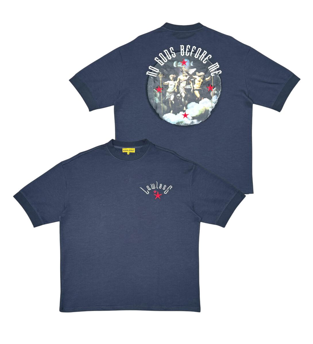 NO GODS BEFORE ME OVERSEIZE TEE (CV5709 CHARCOAL) – No Limit Clothing Store