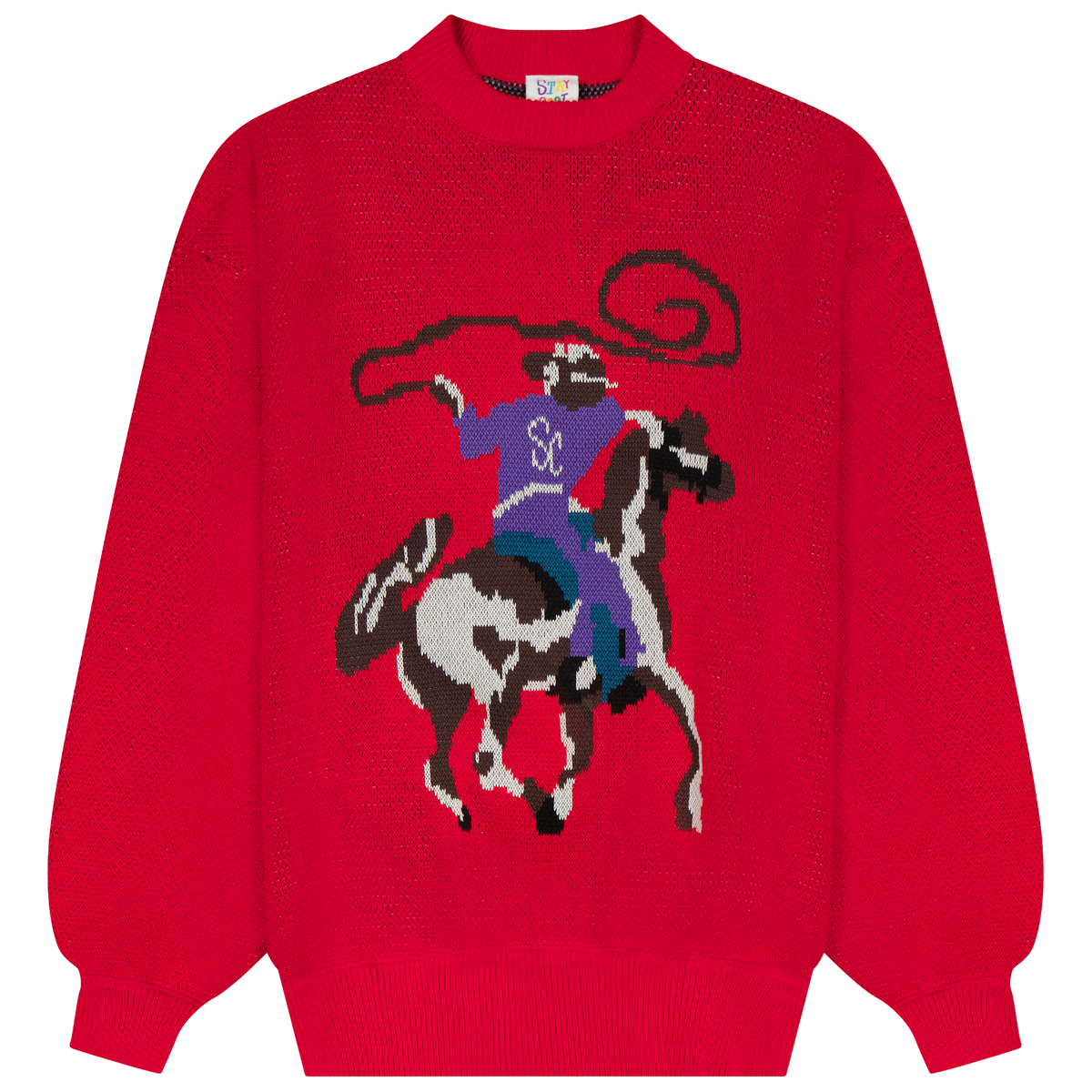 WS Rodeo Knit Sweater (Marlboro Red) – No Limit Clothing Store