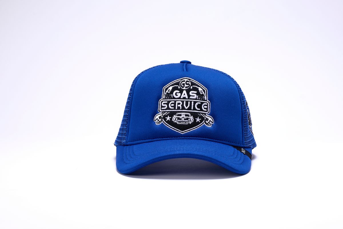 GAS SERVICE TRUCKER HAT-BLUE – No Limit Clothing Store