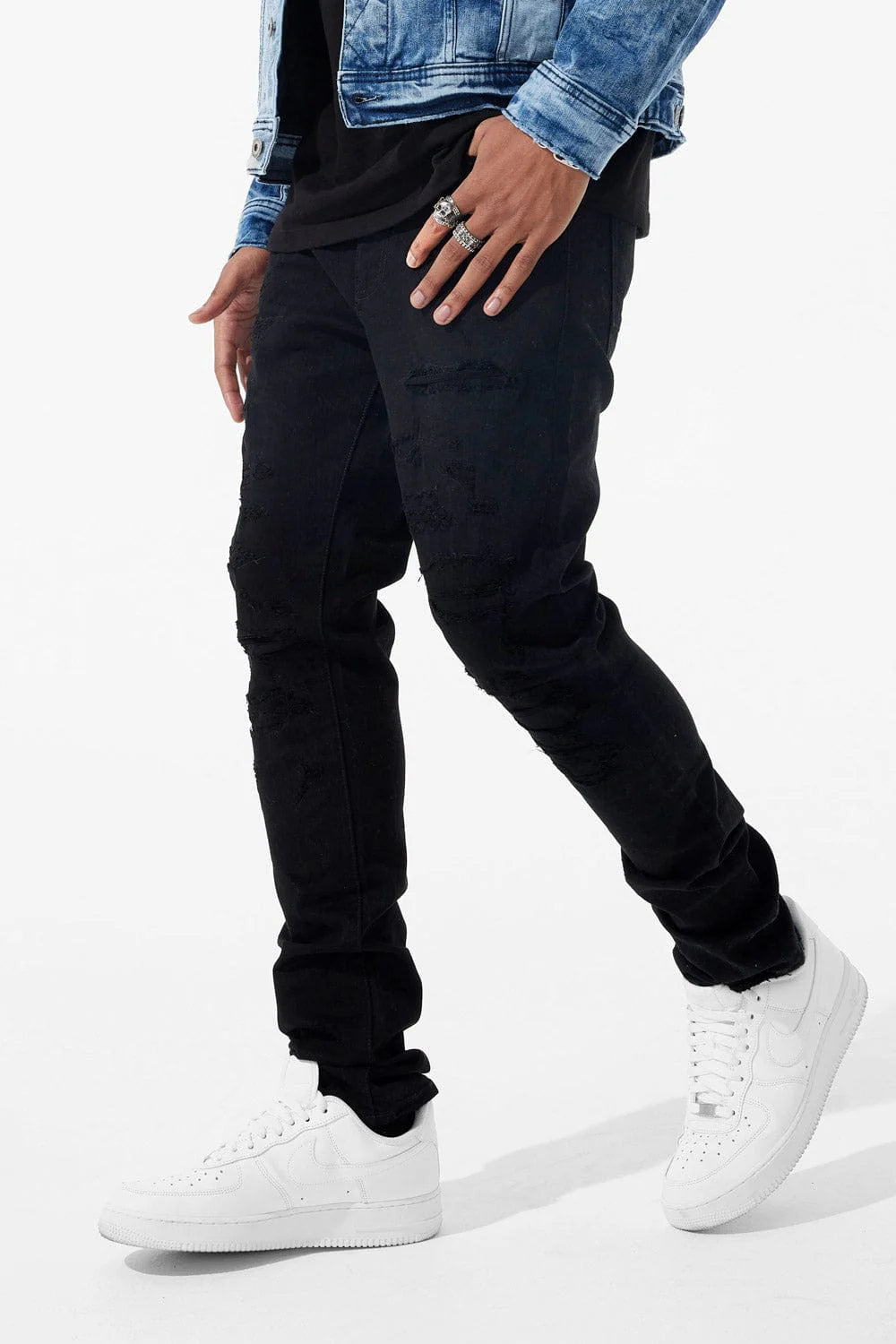 SEAN - ELMHURST DENIM (JET BLACK) – No Limit Clothing Store